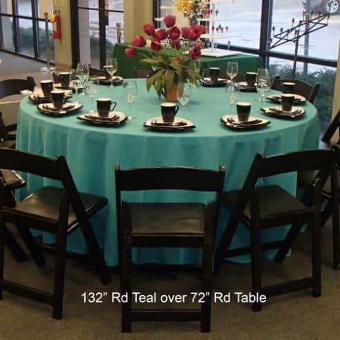132" Rd Navy Tablecloth - Suburban Party & Tool Rental