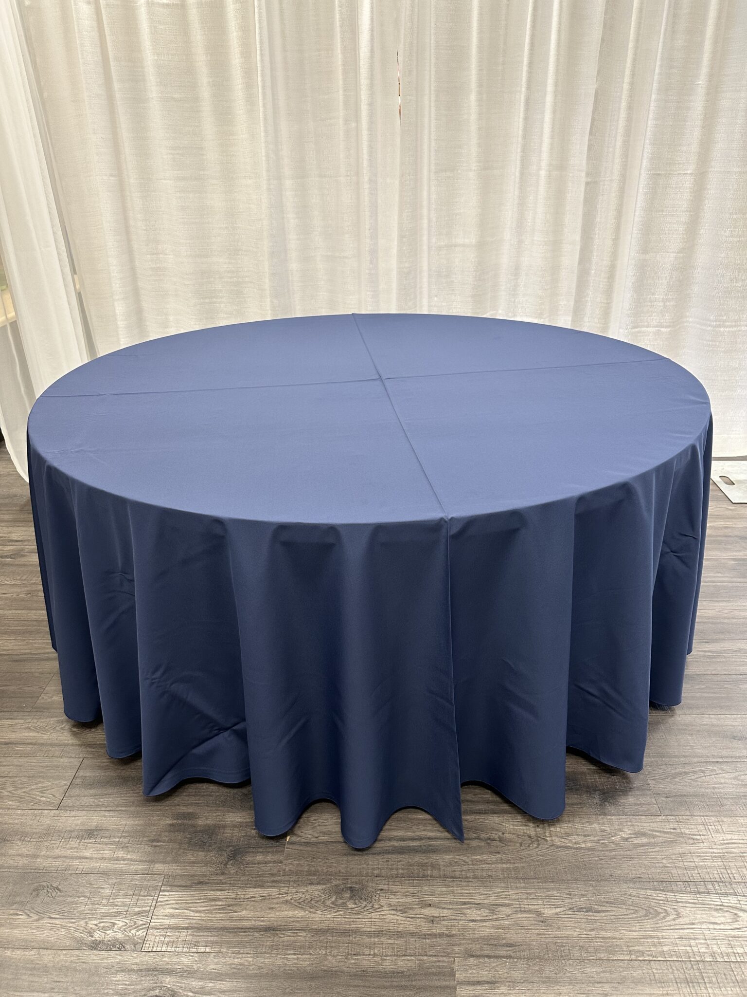 132" Rd Navy Tablecloth - Suburban Party & Tool Rental