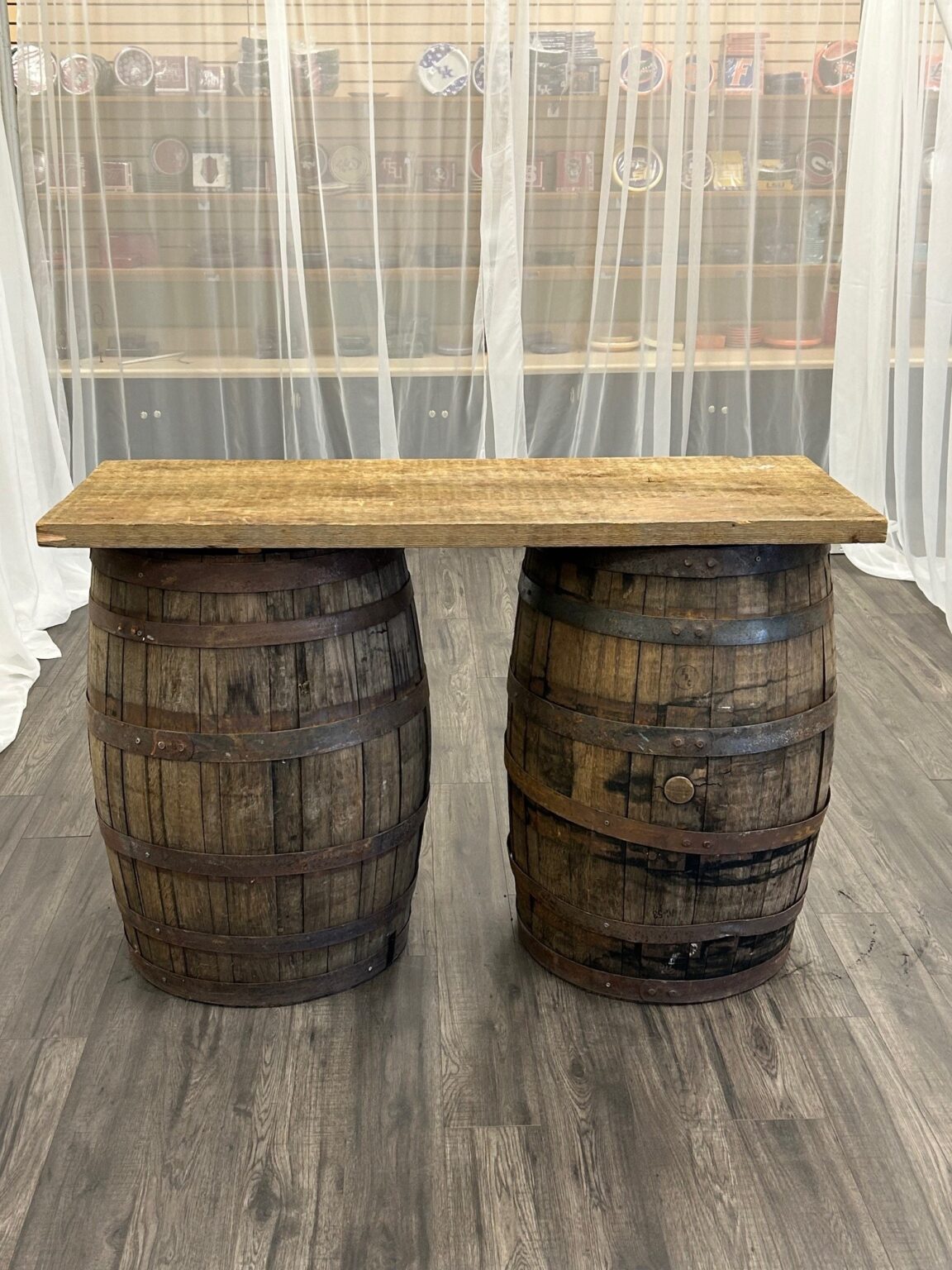 Whiskey Barrel Bar (Small) - Suburban Party & Tool Rental