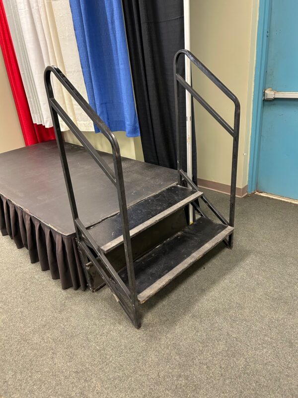 Stage Stairs w/Hand Rail - Suburban Party & Tool Rental