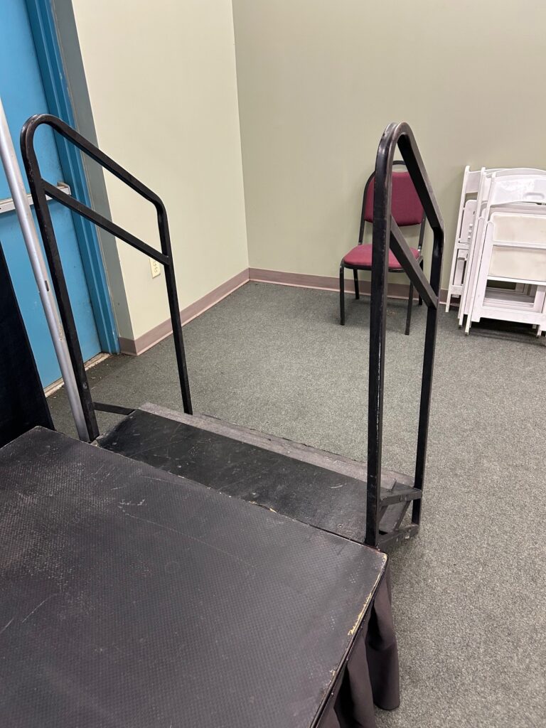 Stage Stairs w/Hand Rail - Suburban Party & Tool Rental